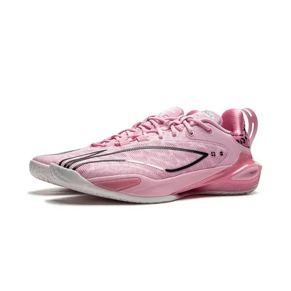 LI-NING Speed "pink Double Boom" Athletic Sneakers - Pink/black/white