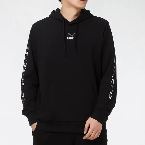 PUMA Graphic Hoodie - Black/white