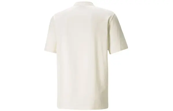 PUMA X First Mile Crossover Pocket Small Label Solid Color Sports Short Sleeve White