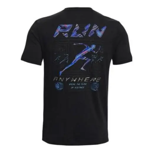 Under Armour Run Anywhere T-shirt 'black Multi