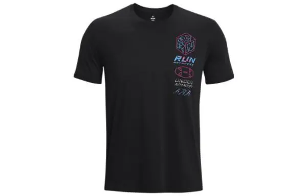 Under Armour Run Anywhere T-shirt 'black Multi