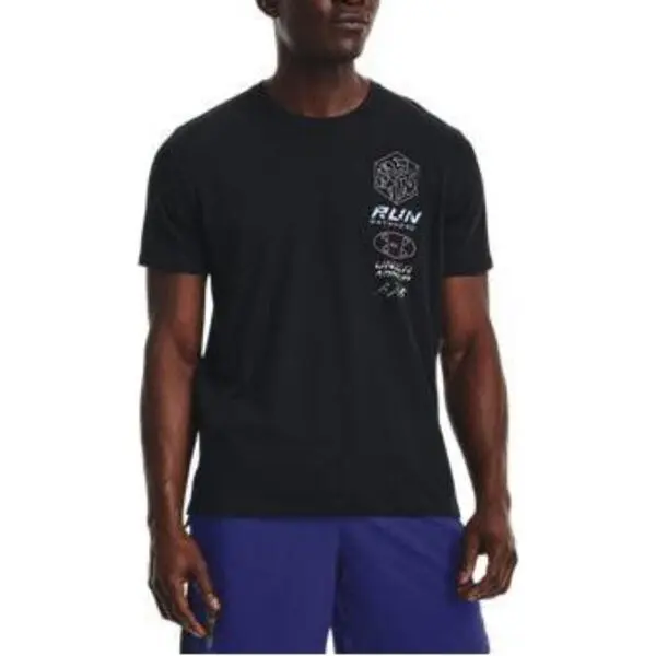 Under Armour Run Anywhere T-shirt 'black Multi