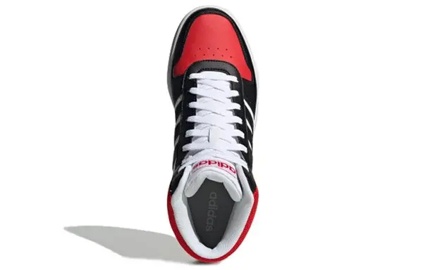 Adidas Hoops 2.0 Mid Sneakers - Black/red