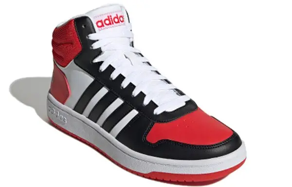 Adidas Hoops 2.0 Mid Sneakers - Black/red