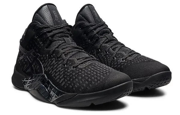 Asics High Top Lace-up Athletic Sneakers - Black