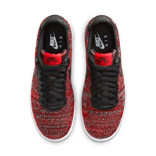 Nike Force 1 Flyknit 2.0 Sneakers - Black/red