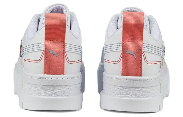 PUMA Mayze Pierced White Multi Sneakers - White/red