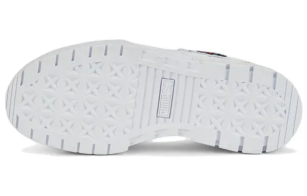 PUMA Mayze Pierced White Multi Sneakers - White/red