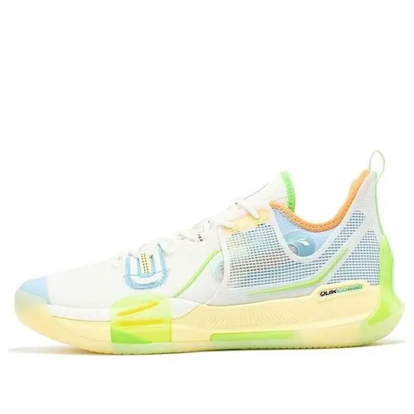 361 DEGREES Burning Force Iso Athletic Sneakers - White/blue/green