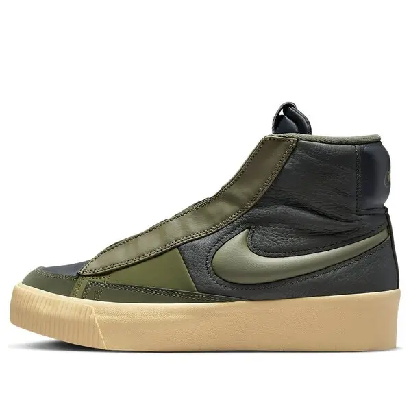 Nike Blazer Mid Victory Sequoia High Top Sneakers - Olive Green