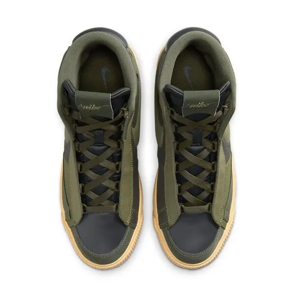 Nike Blazer Mid Victory Sequoia High Top Sneakers - Olive Green