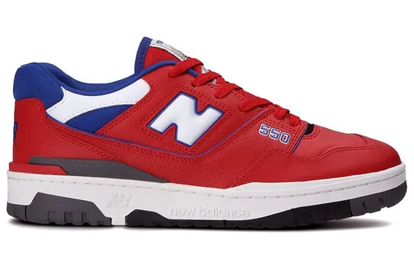NEW BALANCE 550 Athletic Sneakers - Red/royal