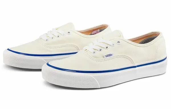 VANS Authentic 44 Deck Dx Retro Casual Skateboarding Shoes - White/blue