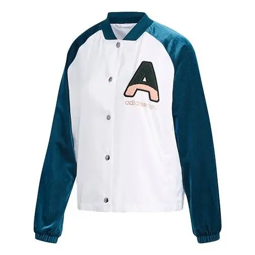 Adidas Neo Letter Printing Jacket - White