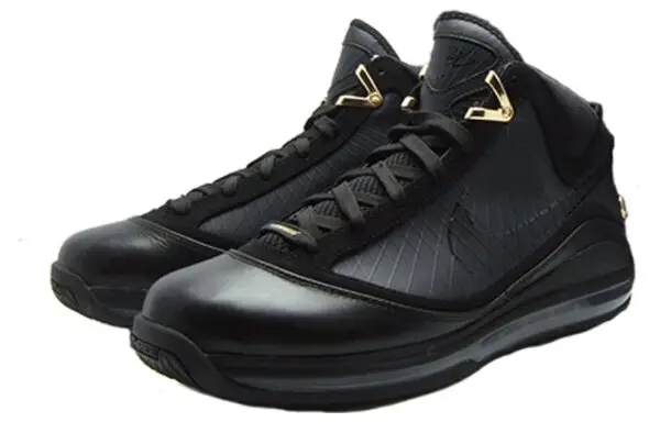 Nike Max Lebron 7 High Top Sneakers - Black