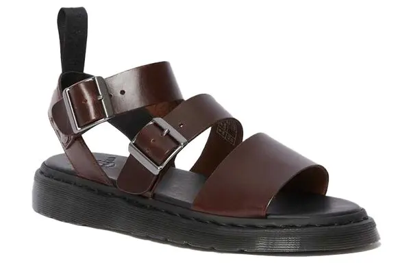 Dr. Martens Gryphon Brando Gladiator Sandals - Dark Brown