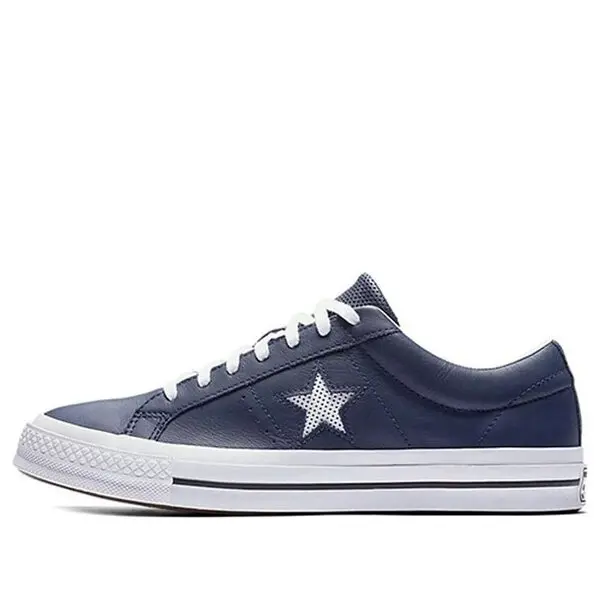 CONVERSE One Star Perforated Leather Low Top - Blue