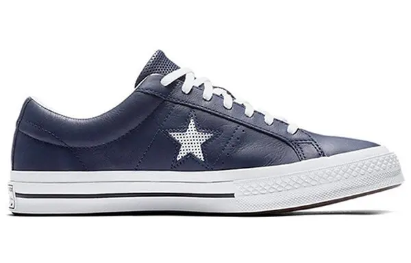 CONVERSE One Star Perforated Leather Low Top - Blue