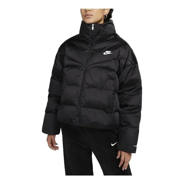 Nike Therma-fit City Series Synthetic Fill Shine Jacket - Black/multi-color