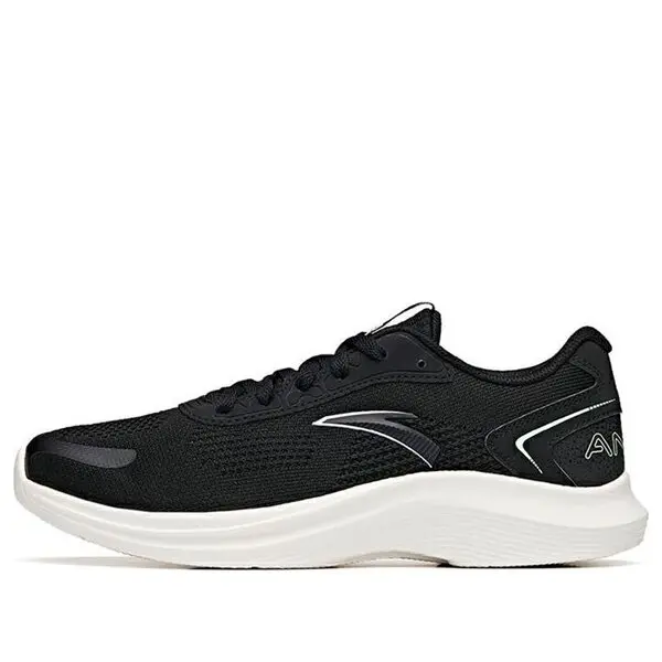 ANTA Running Series Knit Sneakers - Black/white