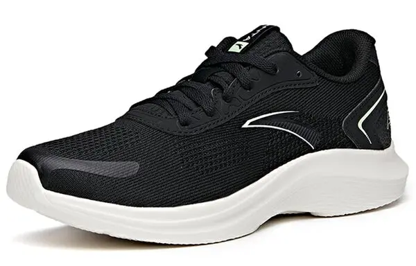 ANTA Running Series Knit Sneakers - Black/white