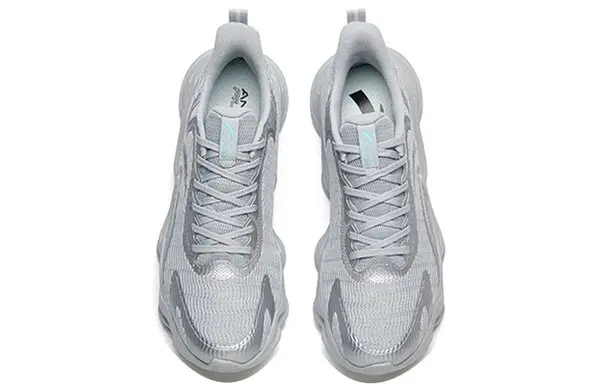 ANTA Silver Grey" Athletic Sneakers - Silver/grey