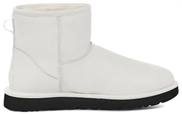 UGG Classic Mini Side Logo Boot - White