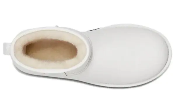 UGG Classic Mini Side Logo Boot - White