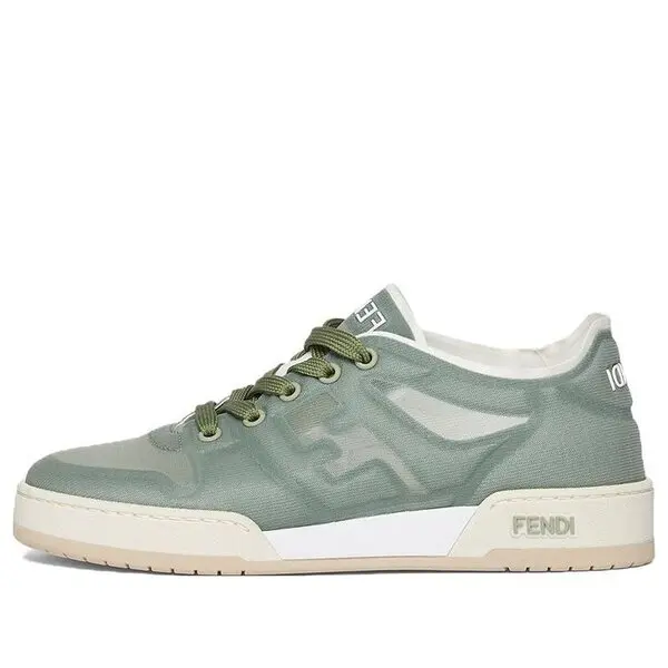 Fendi Match Low Top Mesh Sneakers - Green