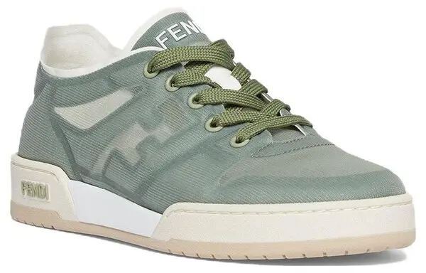 Fendi Match Low Top Mesh Sneakers - Green