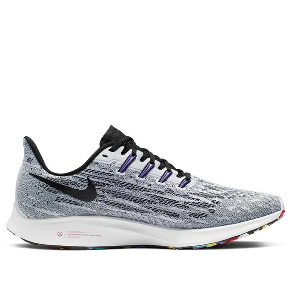 Nike Zoom Pegasus 36 Athletic Sneakers - Black/volt/white
