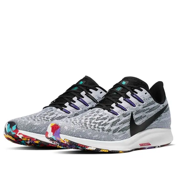 Nike Zoom Pegasus 36 Athletic Sneakers - Black/volt/white