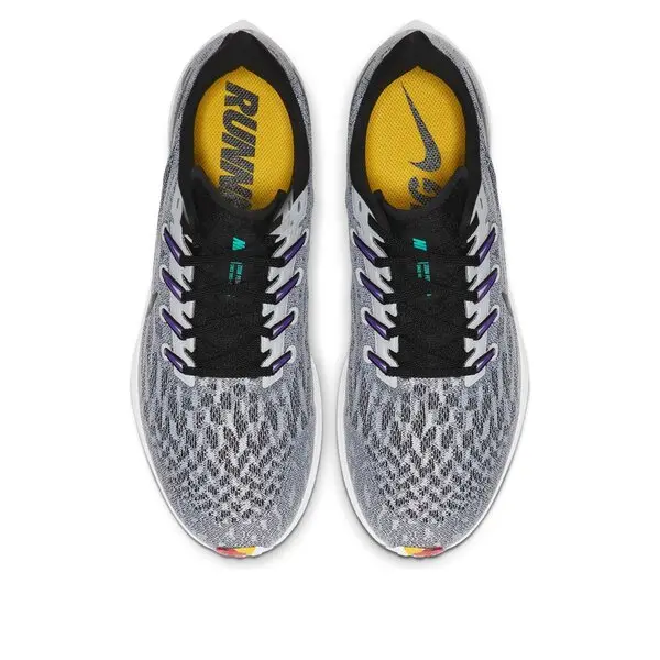 Nike Zoom Pegasus 36 Athletic Sneakers - Black/volt/white
