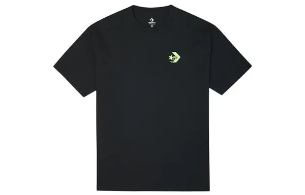 CONVERSE Logo Printing Round Neck Short Sleeve - Black