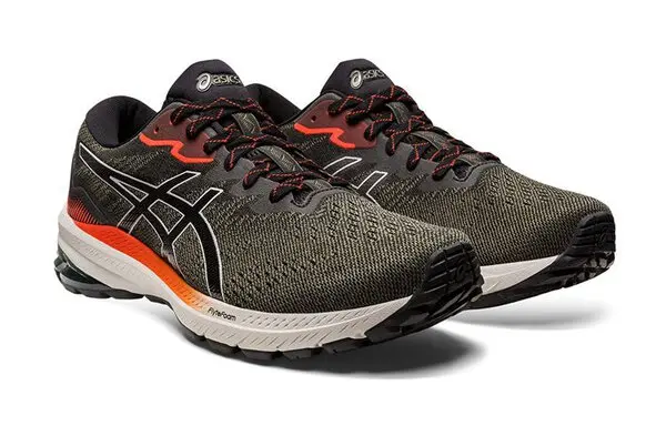 Asics Gt-1000 11 Tr "nature Bathing Olive Orange" Athletic Sneakers