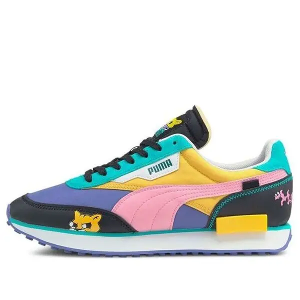 PUMA Future Rider "solar Power" Sneakers - Black/green/pink