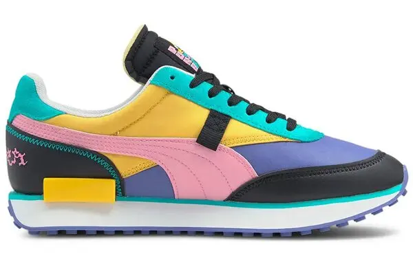 PUMA Future Rider "solar Power" Sneakers - Black/green/pink