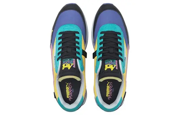 PUMA Future Rider "solar Power" Sneakers - Black/green/pink