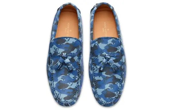 LOUIS VUITTON Camouflage Monogram Moc Toe Loafers