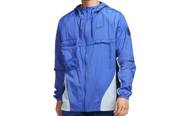 Nike Hooded Track Jacket With Zip Up And Pockets