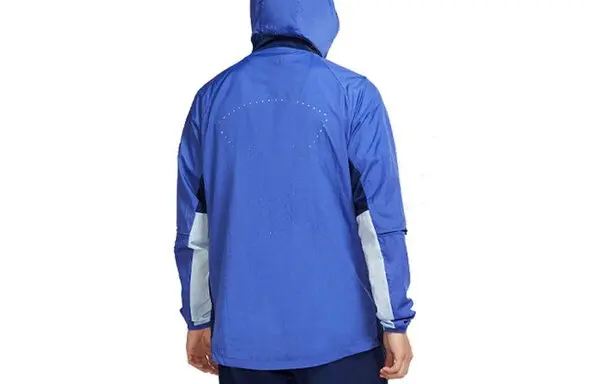 Nike Hooded Track Jacket With Zip Up And Pockets