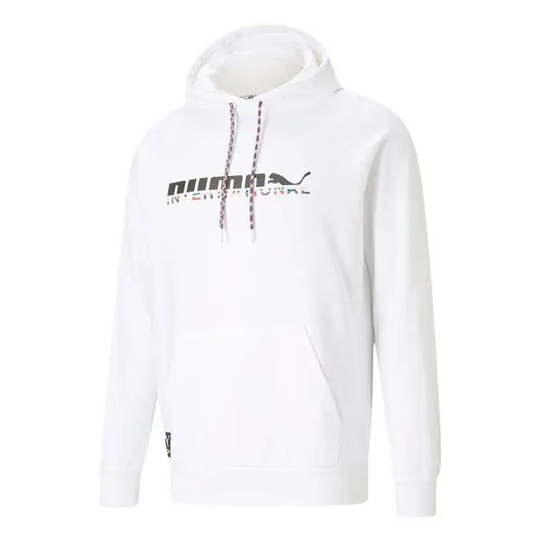 PUMA International Graphic Hoodie 'white Grey