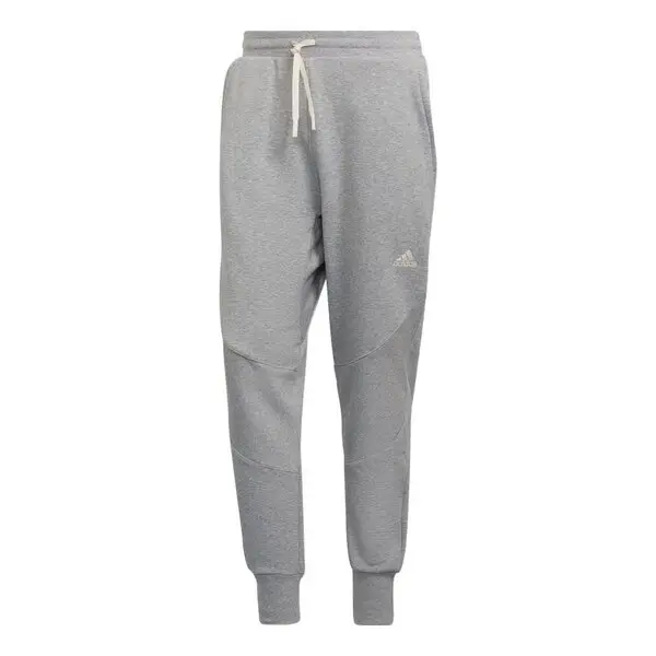 Adidas Solid Color Loose Casual Breathable Sports Pants/trousers/joggers Gray - Default Color