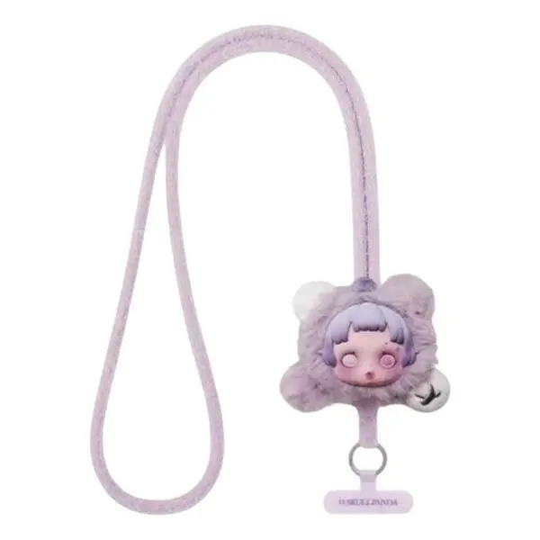 POP MART Skullpanda You Found Me Cell Phone Lanyard 'forgotten Bear - Multi-color