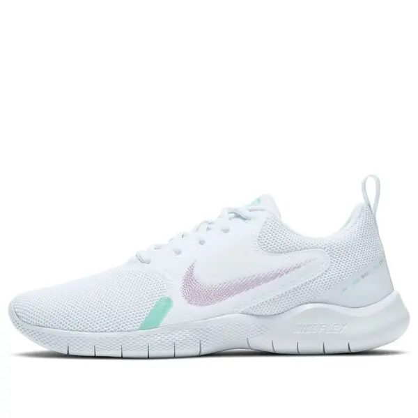 Nike Flex Experience Run 10 Sneakers - White/purple/green