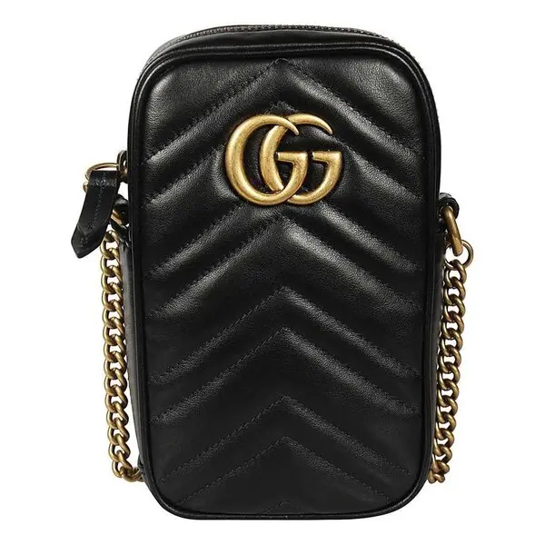 Gucci Gg Marmont Mini Shoulder Bag - Black