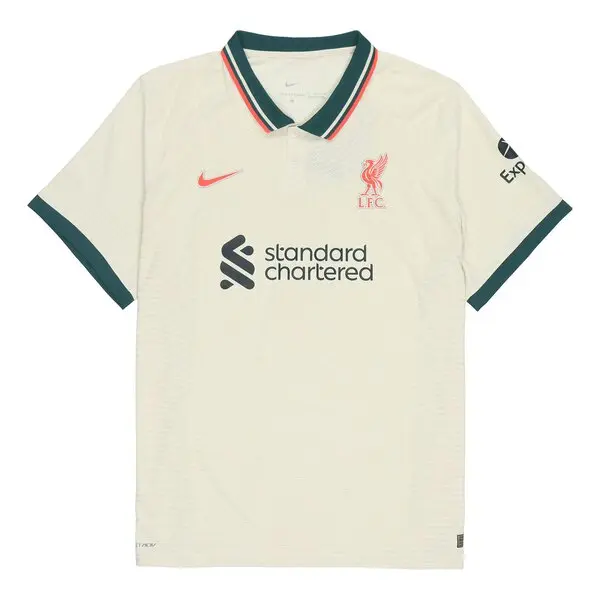 Nike Soccer/football Sports Short Sleeve Jersey Au Player Edition 21-22 Season Liverpool Away Gray - Default Color