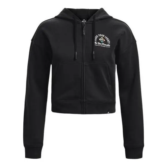 Under Armour Project Rock Heavyweight Terry Full-zip Jacket - Black