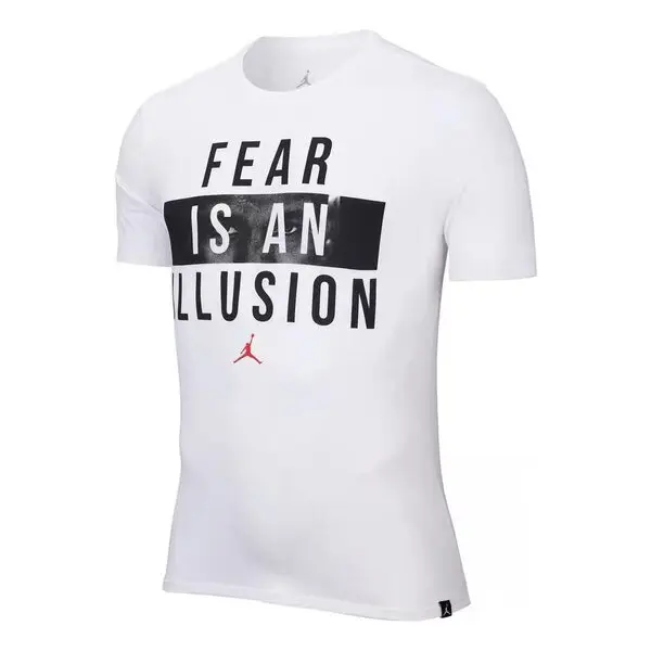 JORDAN Fear Is An Illusion Sportswear Casual T-shirt - White