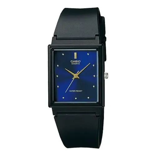 Casio Quartz Analog Watch With Blue Dial And Black Strap - Blueblack
